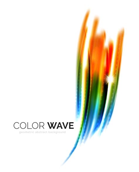 Premium Vector Blurred Vector Wave Design Elements