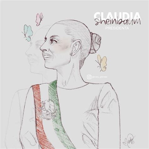 Dibujos De Claudia Sheinbaum ♡ 🇲🇽