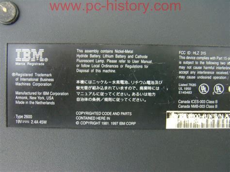 IBM ThinkPad 310 E Музей компьютеров