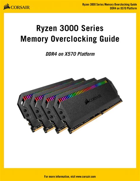 Ryzen3000 Memoryoverclockingguide