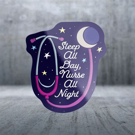 Sticker Pack 17295 Healthcare Sleep All Day Nurse All Night