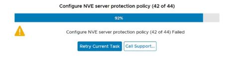 Networker Ve 업그레이드가 실패하고 Configure Nve Server Protection Policy Failed가 보고됨 Dell 대한민국