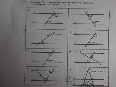 Признаки параллельности прямых параллельны ли прямые а и B Решите 3 4 задания Школьные