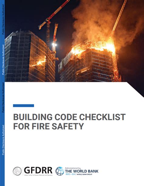 Building Code Checklist For Fire Safety Gfdrr