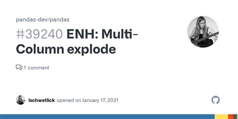 Enh Multi Column Explode · Issue 39240 · Pandas Devpandas · Github