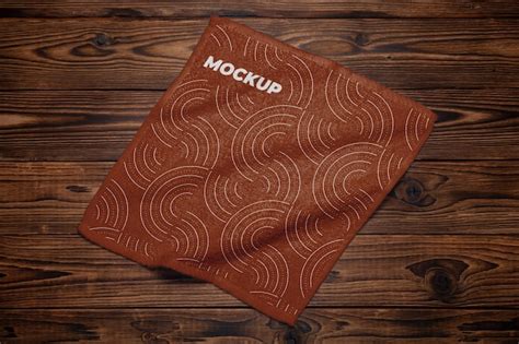 Premium Psd Fabric Square Sample Mockup