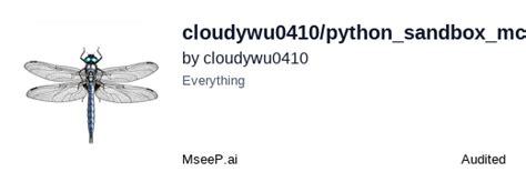 Github Cloudywu0410pythonsandboxmcpserver A Mcp Server That Enables Llms To Run Python