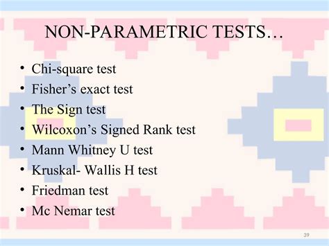 6tests Of Significance Parametric And Non Parametric Testsppt