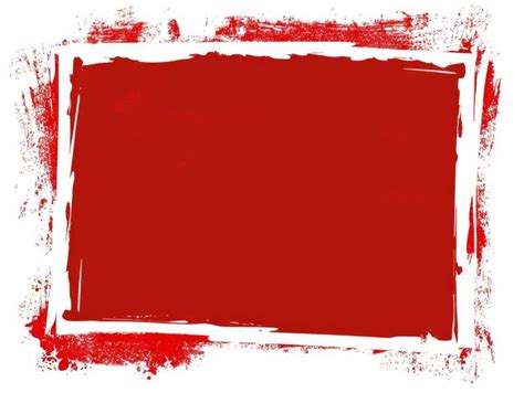 Red Rectangular Stamp With White Border Premium Ai Generated Image