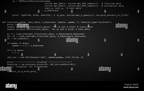 D Hacking Code Data Flow Stream On Black Screen With Typing Coding Symbols Stock Photo Alamy