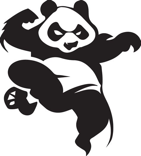 Kung Fu Panda Vector Tattoo Design Illustration 26261716 Vector Art At