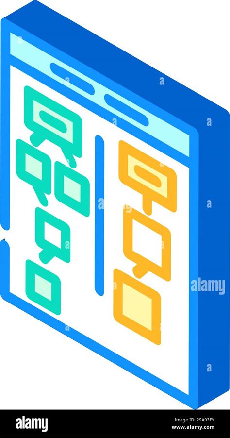 Affinity Diagram Ux Ui Design Isometric Icon Vector Affinity Diagram Ux Ui Design Sign