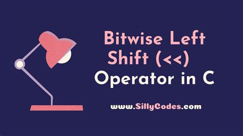 bitwise left shift operator in c language