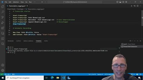 Patrick Gruenauer On Linkedin Powershell Aufzeichnung Starten Mit Start Transcript
