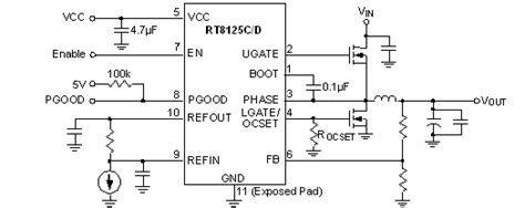 rt8125c rt8125d high efficiency single synchronous buck pwm