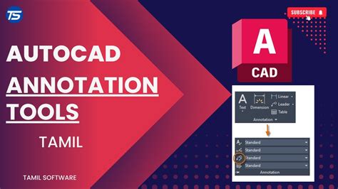 Autocad Annotation Tutorial Annotative Text And Annotative Dimensions Tamil Software Youtube