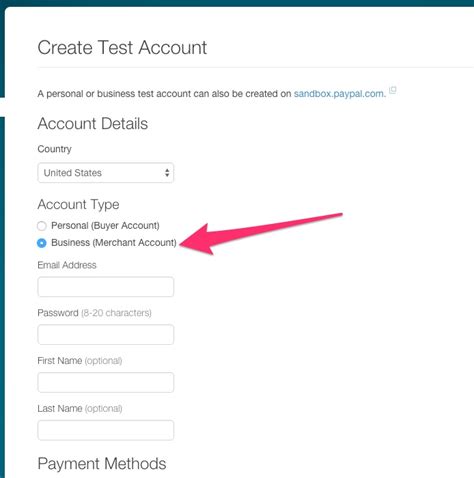 how do i create paypal sandbox api credentials lifterlms