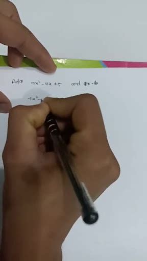 13add 7x2−4x 5 and 9x−614 subtract 5x2 4y2 6y−3 from 7x2 filo