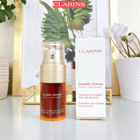 Double Serum Clarins Before And After