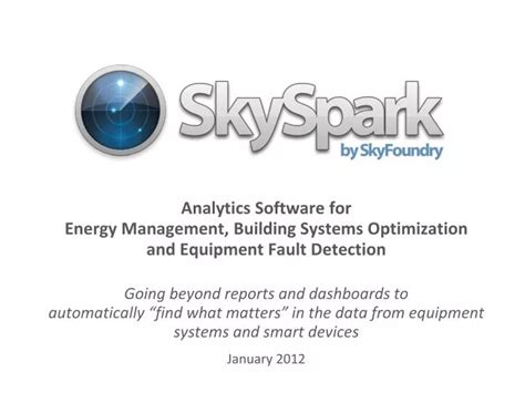 Ppt Analytics Software For Energy Management Building Systems Optimization And Equipment