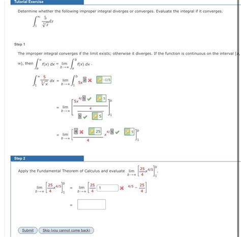 Solved Determine Whether The Following Improper Integral Chegg