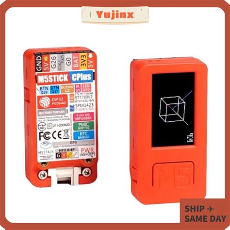 Yujinx ชุดพัฒนา Iot สวมใส่ M5 Stickc Plus Esp32 การเขียนโปรแกรมกราฟิก