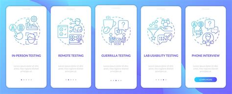 User Experience Evaluation Blue Gradient Onboarding Mobile App Screen
