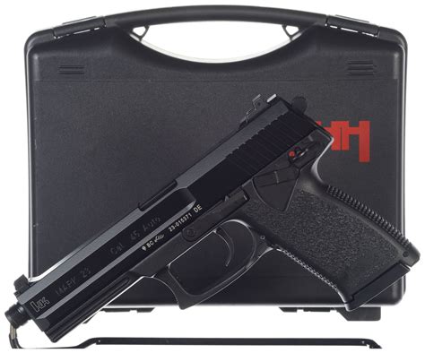 Heckler And Koch Mark 23 Semi Automatic Pistol With Case Rock Island