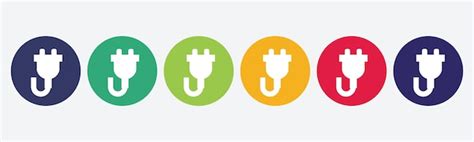 Premium Vector Set Of Power Plug Icons