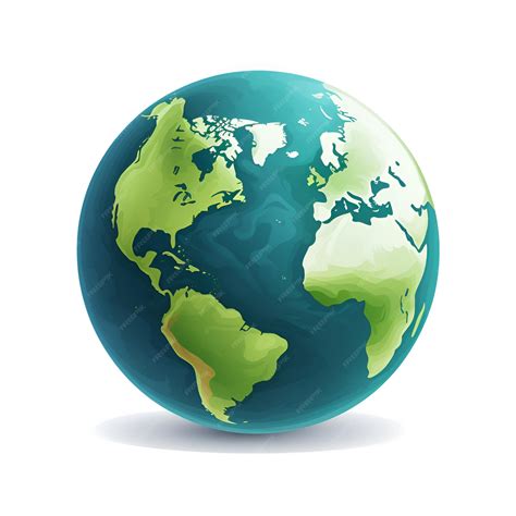 Premium Ai Image Free Vector Isolated Earth On White Background