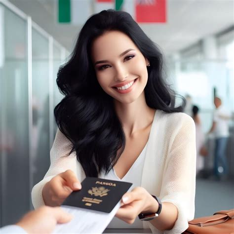 Premium Ai Image Woman With A Positive Visa Application Outcome