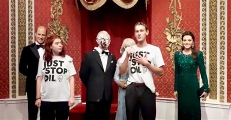 명화에 수프 던진 기후운동가들이번엔 찰스왕 밀랍인형