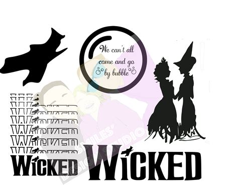 wicked the musical svg bundle svg files only wicked the musical glinda