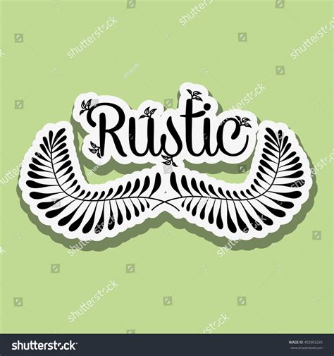 Rustic Icon Design Vector Illustration Stock Vector Royalty Free