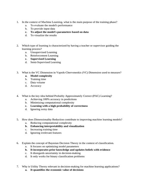 Mlmcqqb Pdf Machine Learning Artificial Neural Network