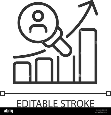 Customer Research Pixel Perfect Linear Icon Stock Vector Image And Art Alamy