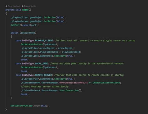 deploying unity game server into playfab cloud prajwal shetty