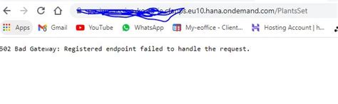 solved 502 bad gateway registered endpoint failed to han sap