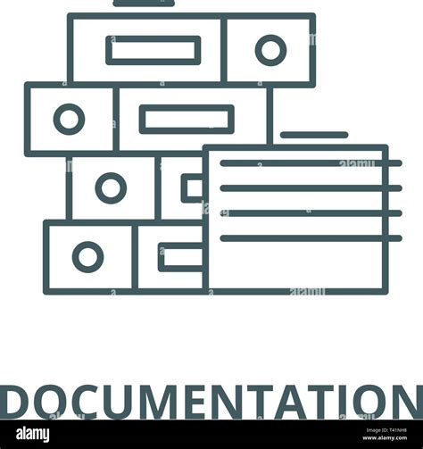 Documentation Line Icon Vector Documentation Outline Sign Concept