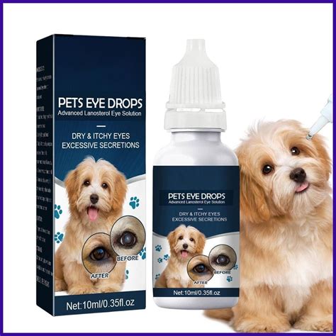 Dog Cat Universal Eye Drops 10ml035fl Oz Gentle Pet Eye Drops To