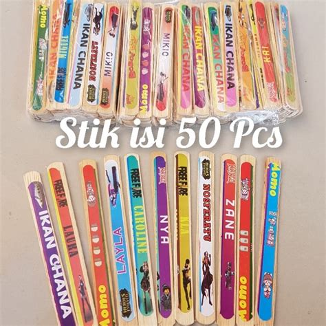 Jual Mainan Stik Es Krimstik Stikermainan Stik Kayumainan Stik Murah