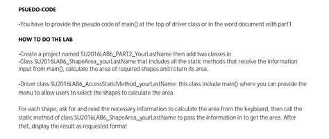Solved PART Work On Static Methods OBJECTIVES Continue Chegg