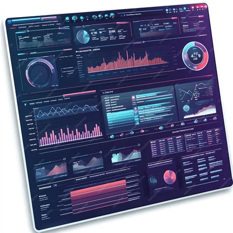 a visual of a data dashboard displaying realtime analytics and key performance indicators
