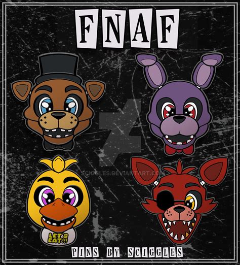 Kickstarter Fnaf Pins By Sciggles On Deviantart