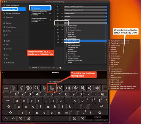 Focus Key Doesnt Show Up Where It Should M1 Air Latest Updates On