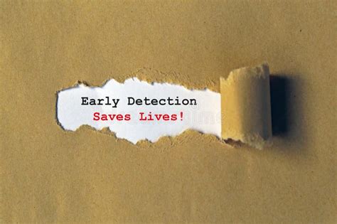 Early Detection Saves Lives On White Paper Stock Illustration