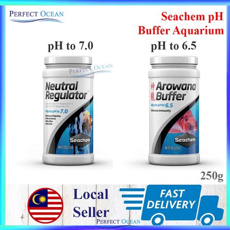Seachem Ph Buffer 250g Neutral Regulator Arowana Buffer Aquarium 🌊