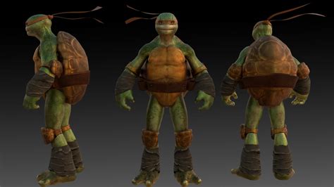 Teenage Mutant Ninja Turtles 3d Model Collection Rigged By Mustafamohmmed