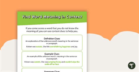 Context Clues Poster