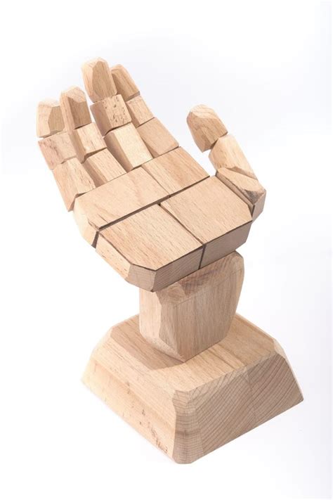 Рука из дерева Деревянные лампы Декор в стиле индастриал Скульптура